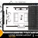 Architectural Living Room Layout for Procreate | Living Room Design 18 ...