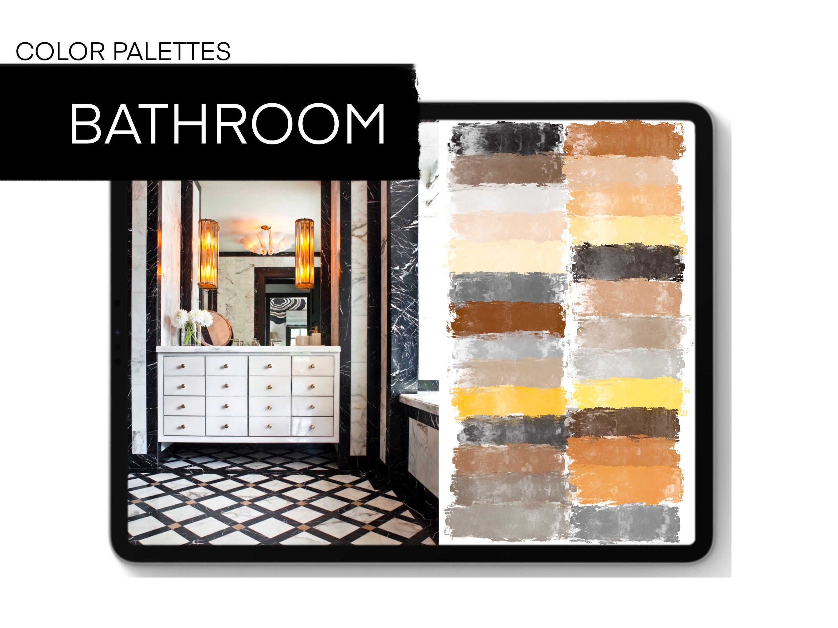 Regency Color Palettes for Procreate | 150 Colors for Interior Design ...