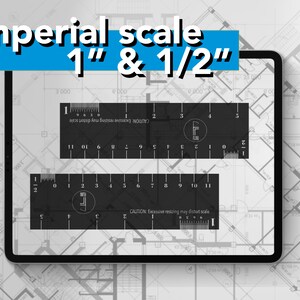 Procreate Architectural Rulers | 2-in-1 MINI Imperial/english Scale ...