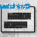 Procreate Architectural Rulers | 2-in-1 MINI Imperial/english Scale ...