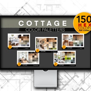Color Palette HEX Codes 150 Colors - Cottage Collection, HEX Codes for ...
