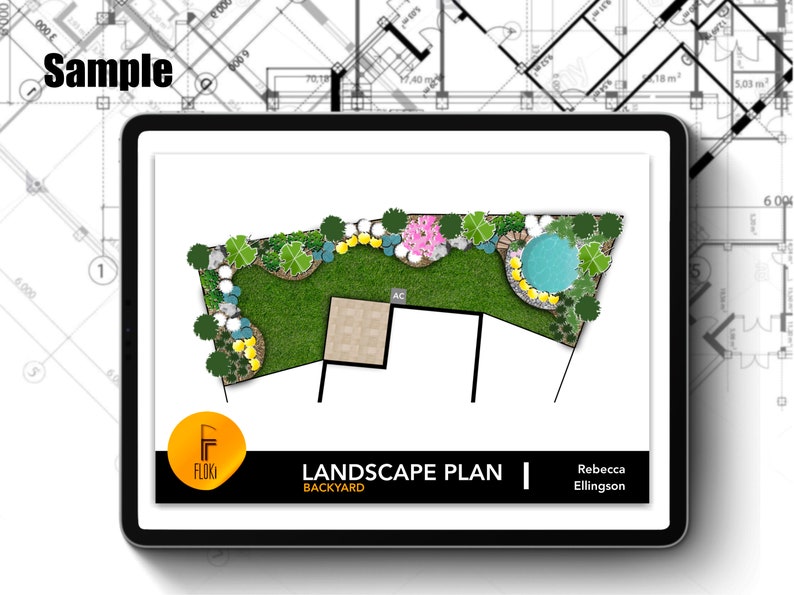 Custom-made Landscape Plan With Labels & Dimension | Professionally ...
