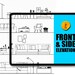 Custom-made Architectural Elevation With Labels & Dimension ...