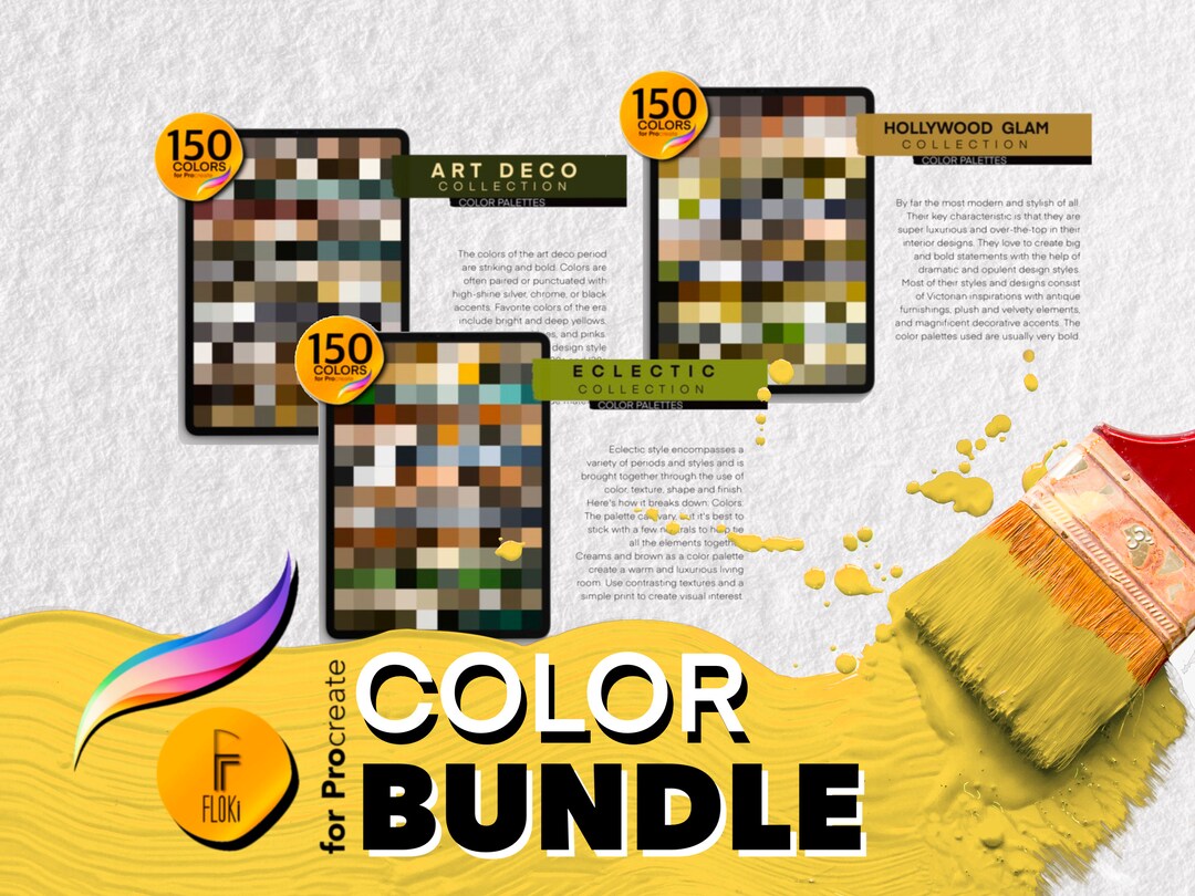 Art Deco, Hollywood Glam & Eclectic Color Palettes Bundle 6 for ...