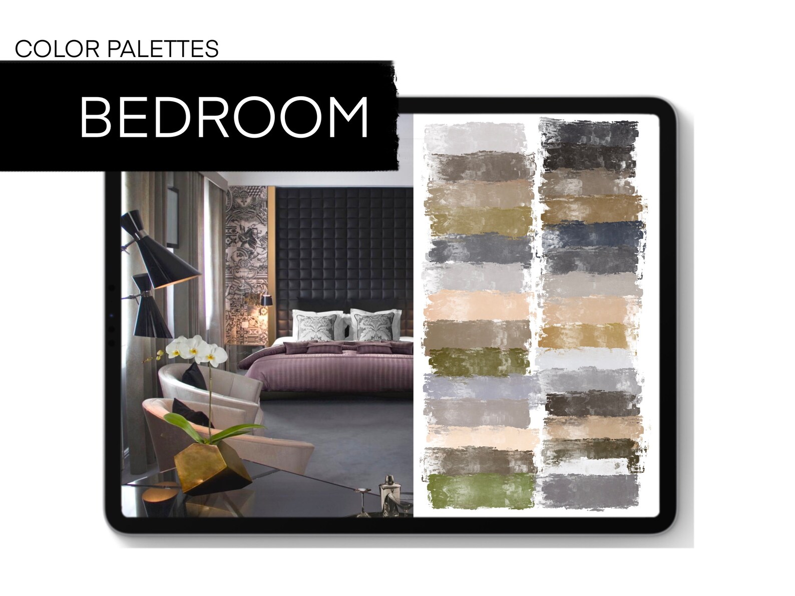 Hollywood Glam Color Palettes for Procreate | 150 Colors for Interior ...