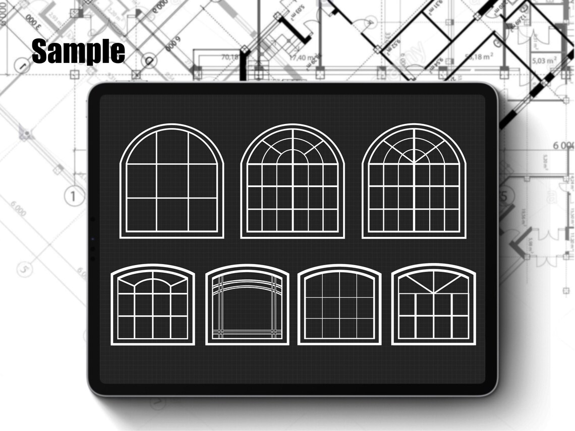 100 Architectural and Interior Design Stencils for Procreate - Etsy