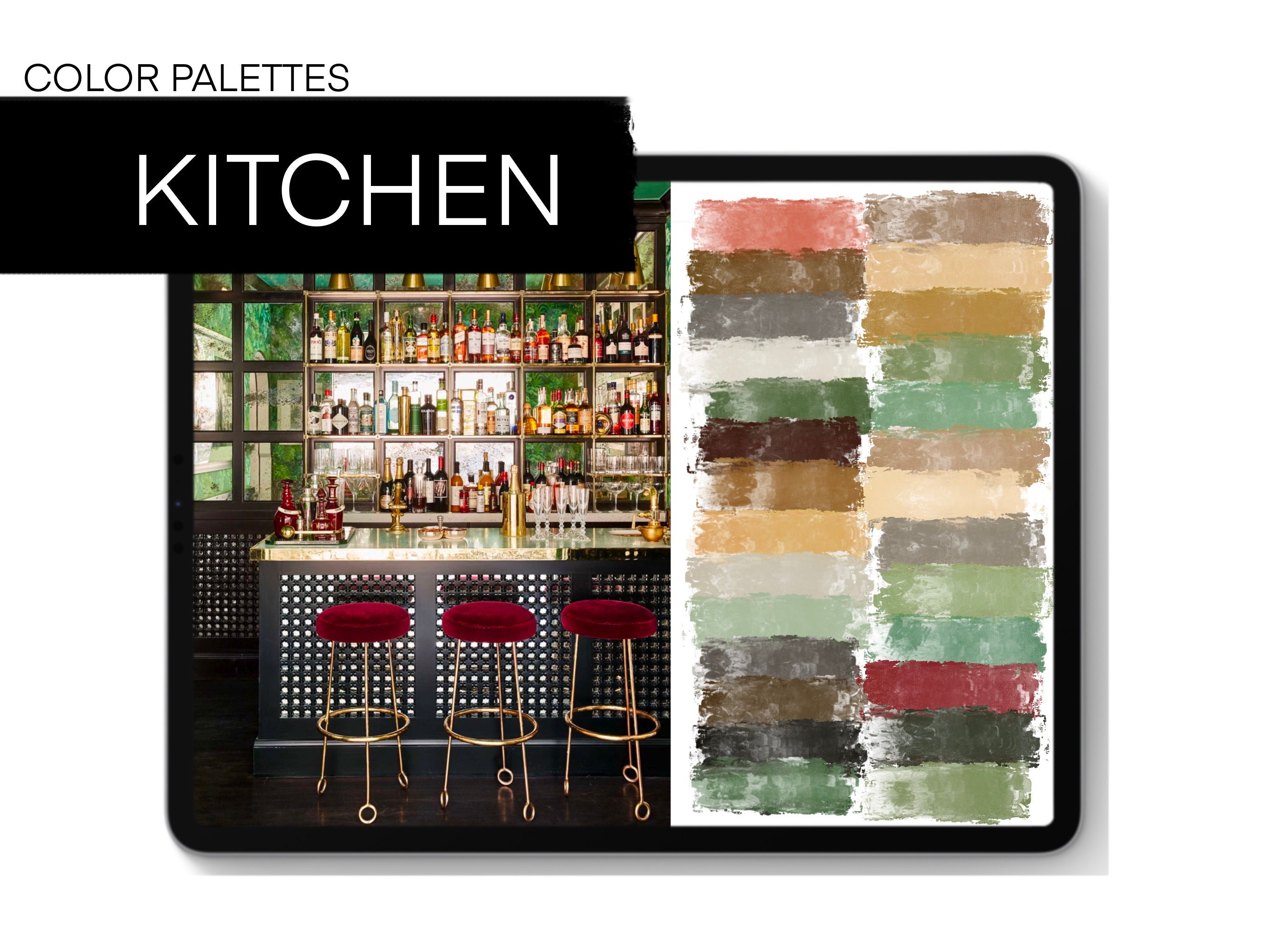 Regency Color Palettes for Procreate | 150 Colors for Interior Design ...