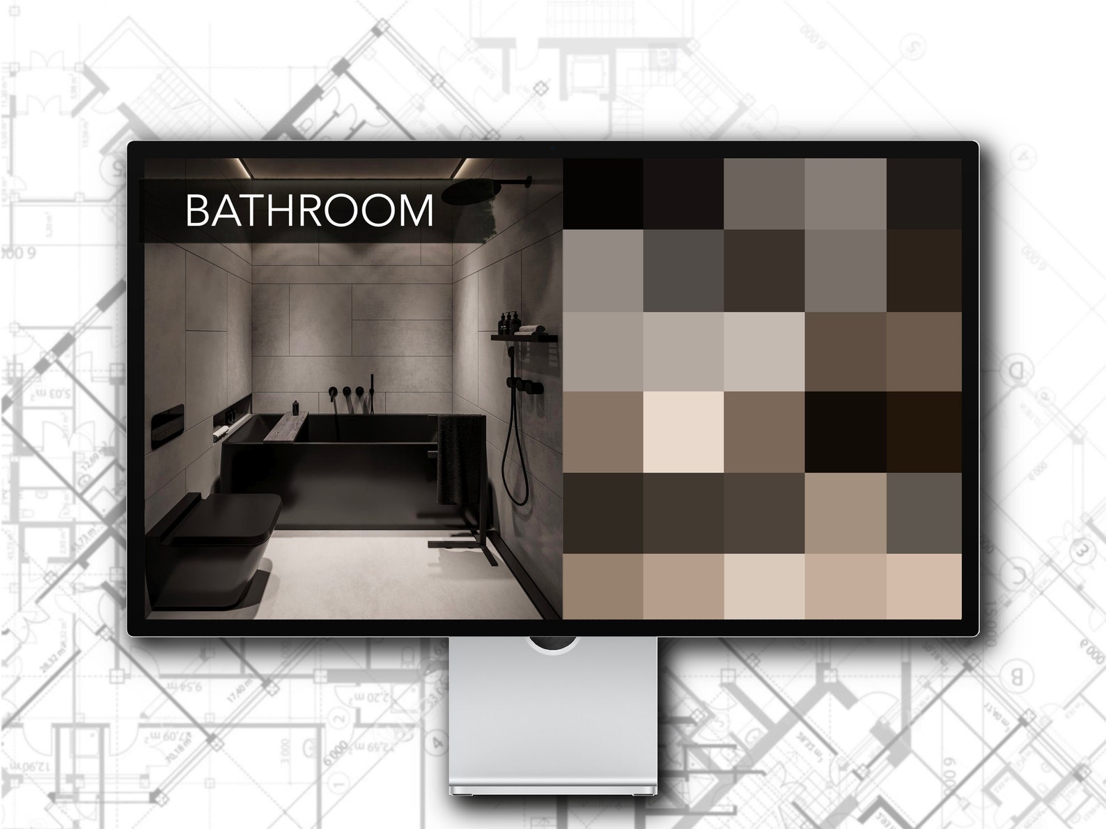 Color Palette HEX Codes 150 Colors Achromatic Collection - Etsy