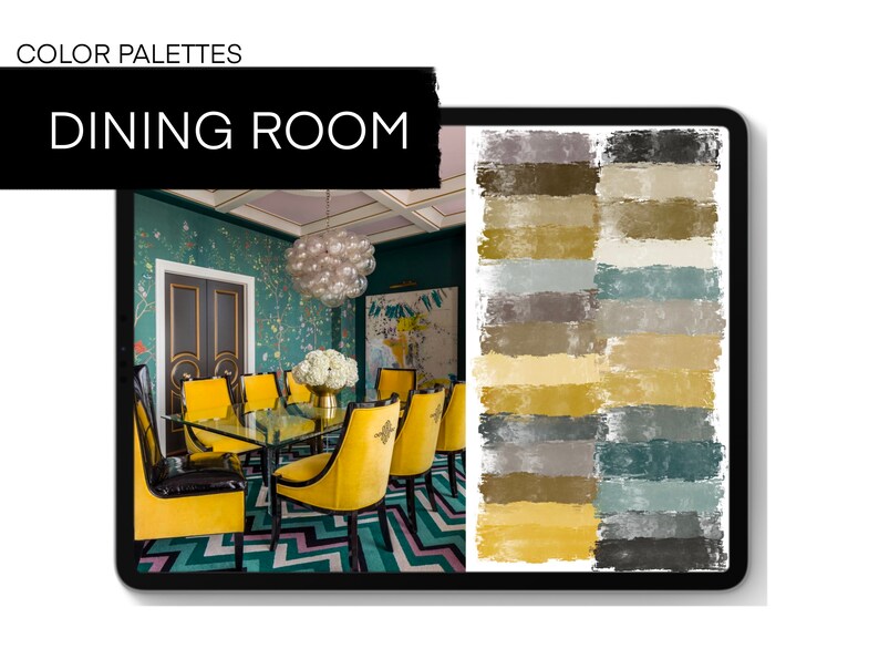 Regency Color Palettes for Procreate | 150 Colors for Interior Design ...