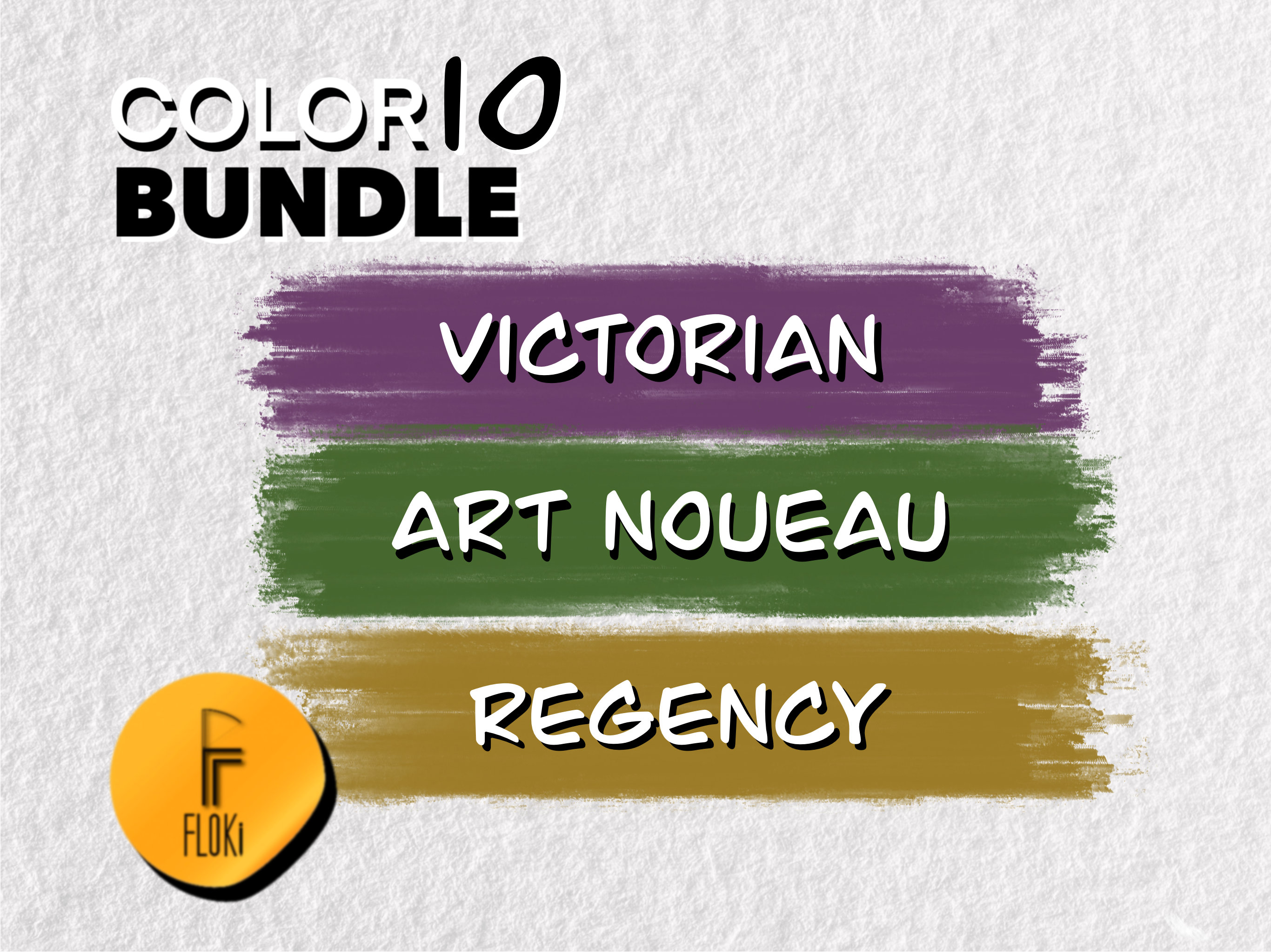 Victorian, Art Nouveau & Regency Color Palettes Bundle 10 for Procreate ...