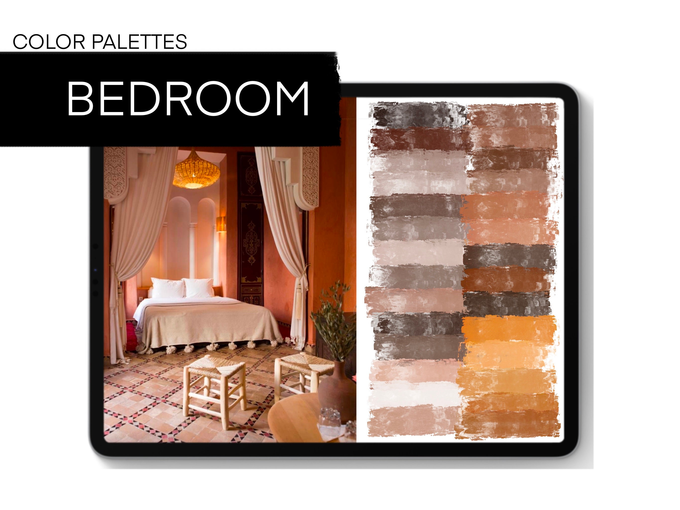 Mediterranean Color Palettes for Procreate | 150 Colors for Interior ...