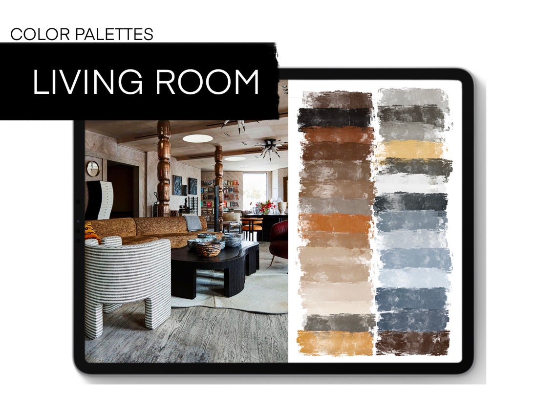 Eclectic Color Palettes for Procreate 150 Colors for Interior Design ...