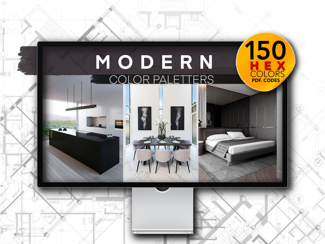 Color Palette HEX Codes 150 Colors - Modern Collection, HEX Codes for ...