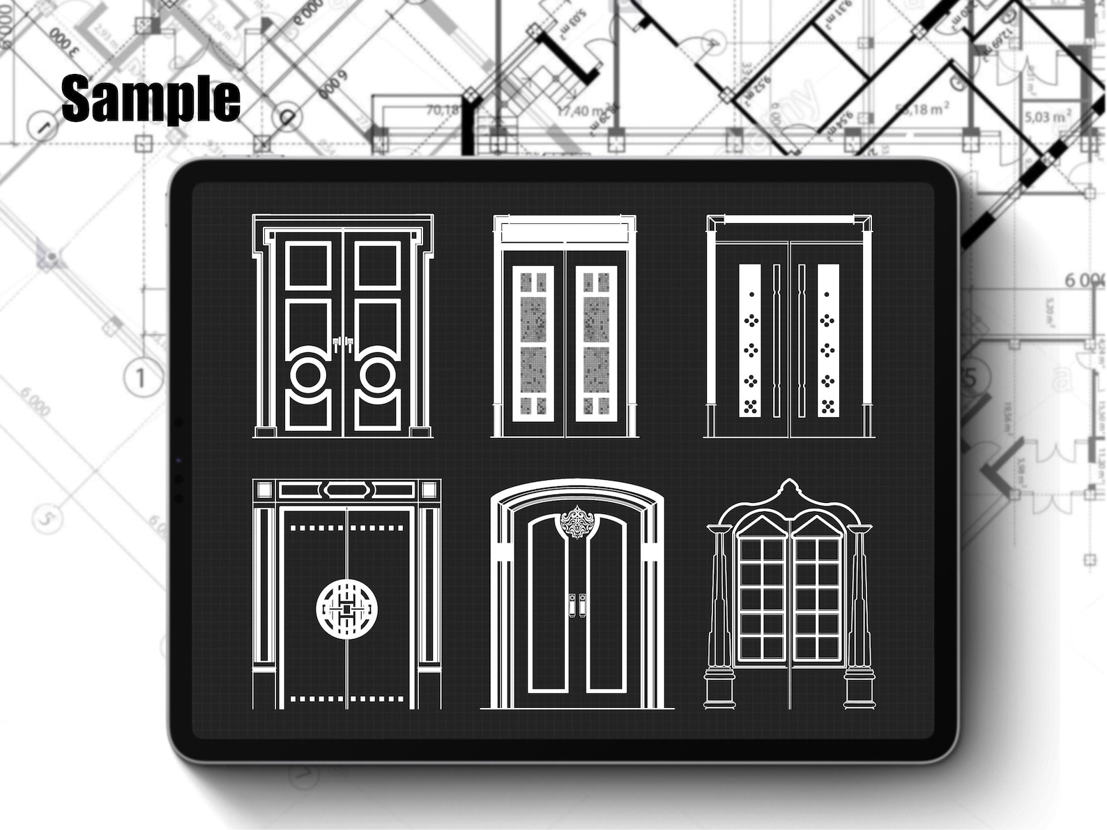 100 Architectural and Interior Design Stencils for Procreate | Door ...