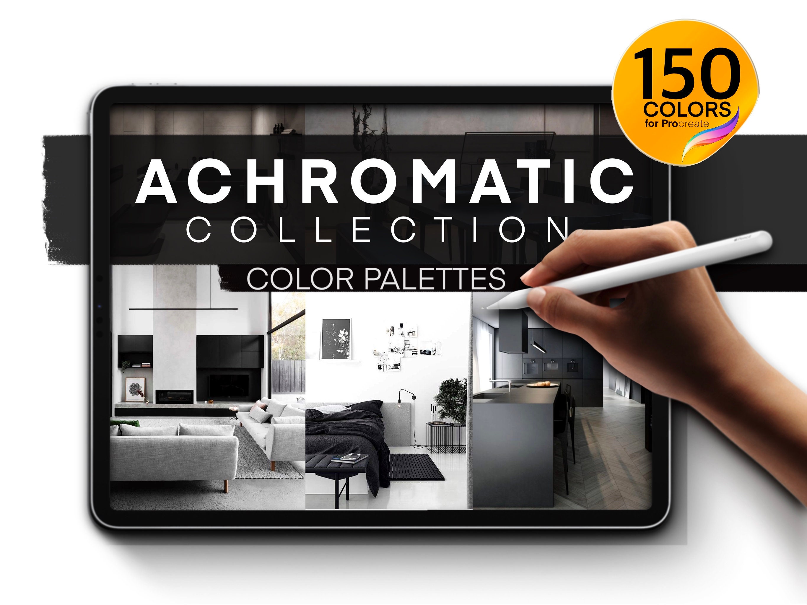 Achromatic Color Scheme Room