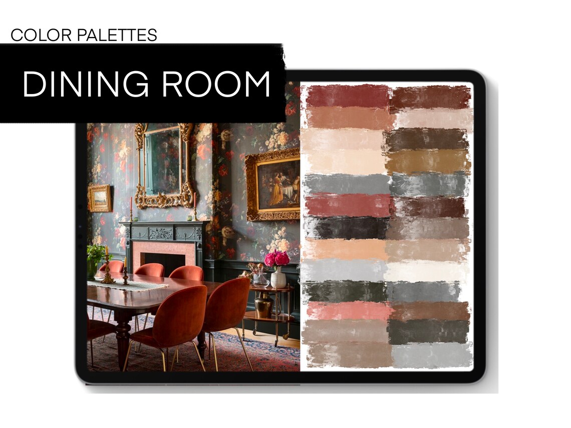 Victorian Color Palettes for Procreate | 150 Colors for Interior Design ...