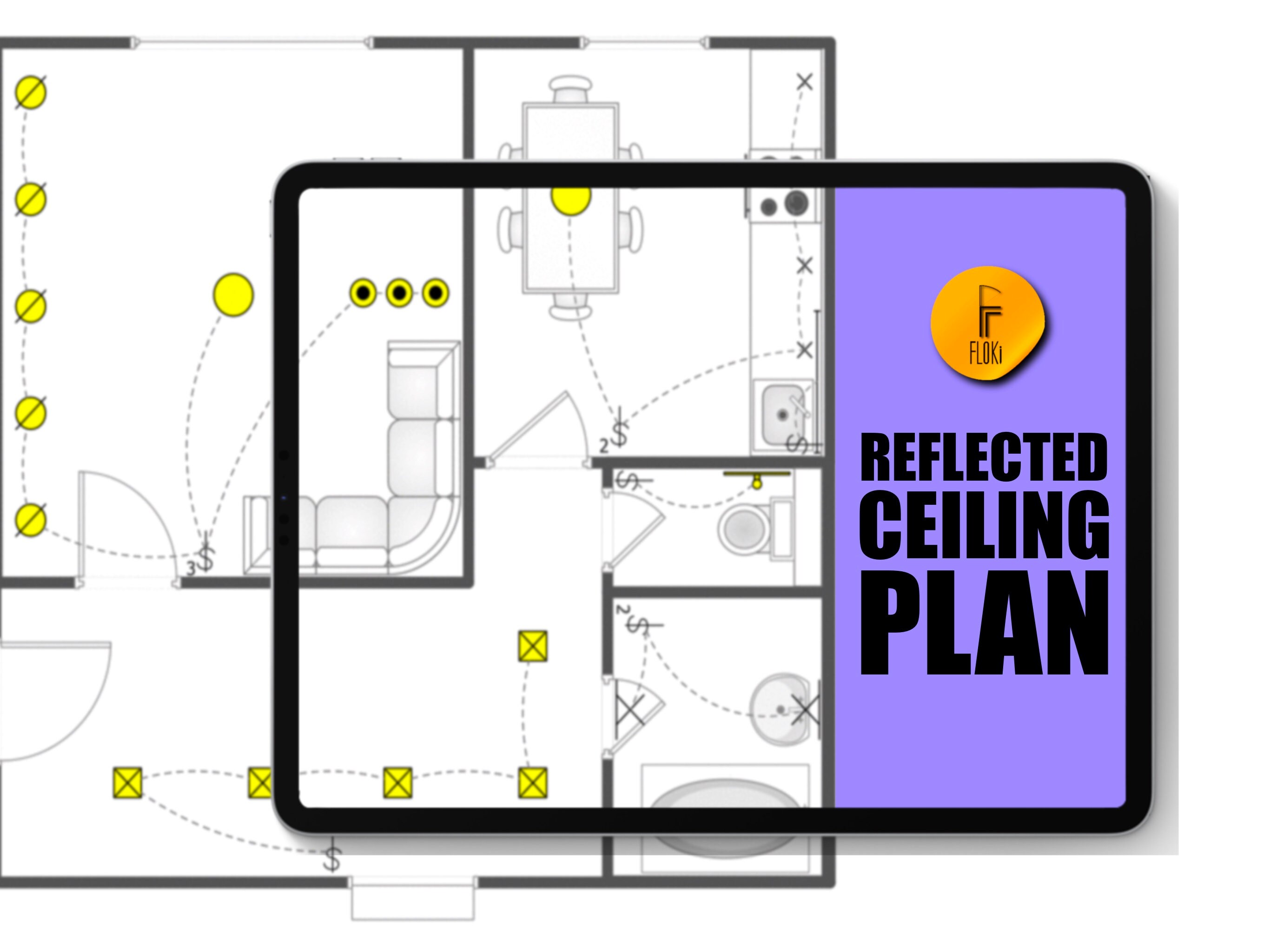 Custom-made Architectural Reflected Ceiling Plan With Labels ...