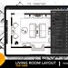 Architectural Living Room Layout for Procreate | Living Room Design 20 ...