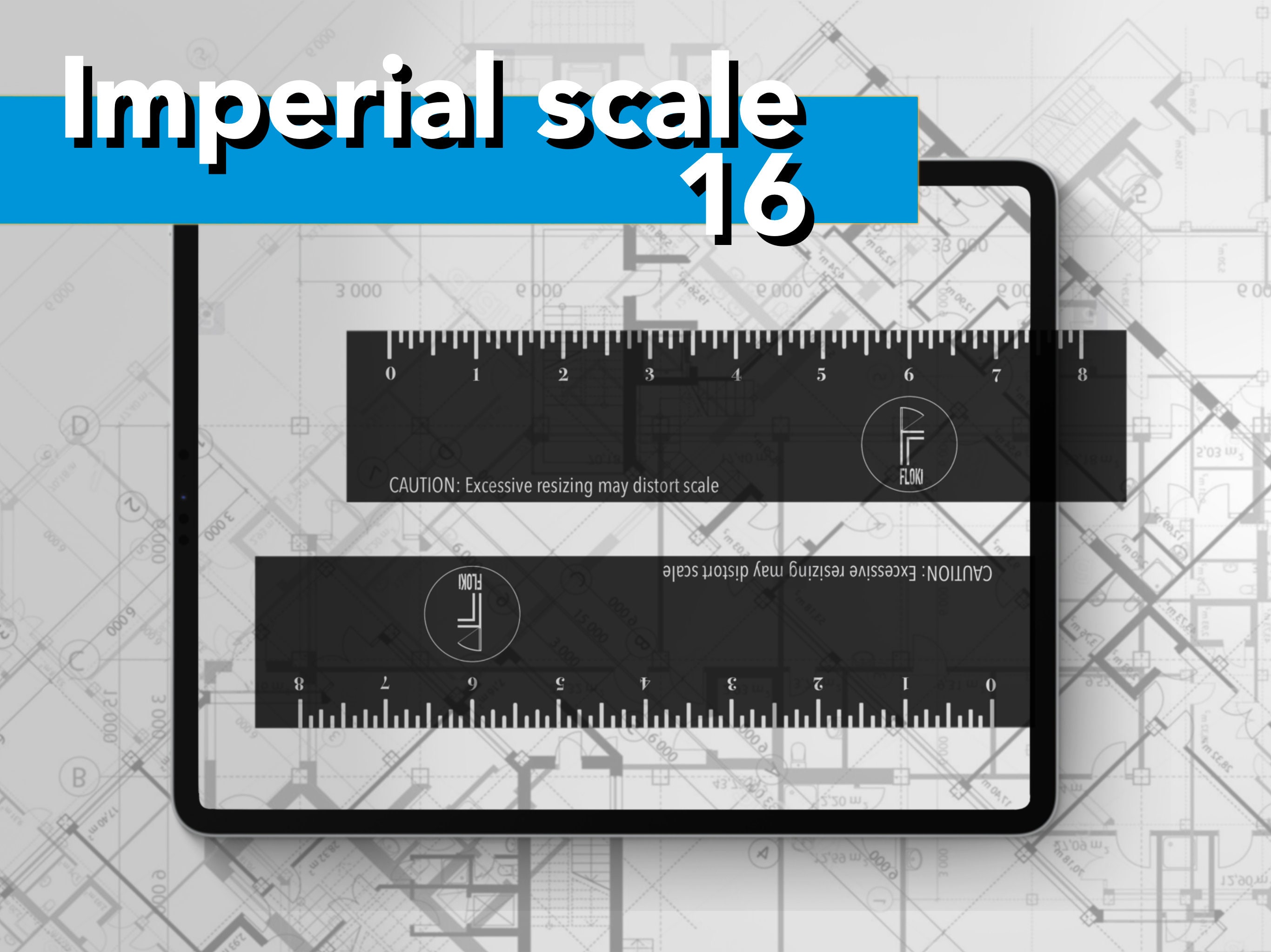 Procreate Architectural Rulers | SET OF 3 MINI Imperial/english Scale ...