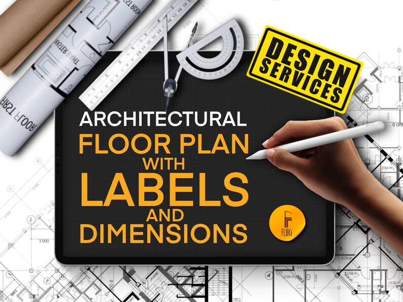 Custom-made Architectural Floor Plan With Labels & Dimension ...