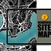 Custom-made Architectural Site Map With Labels & Dimension ...