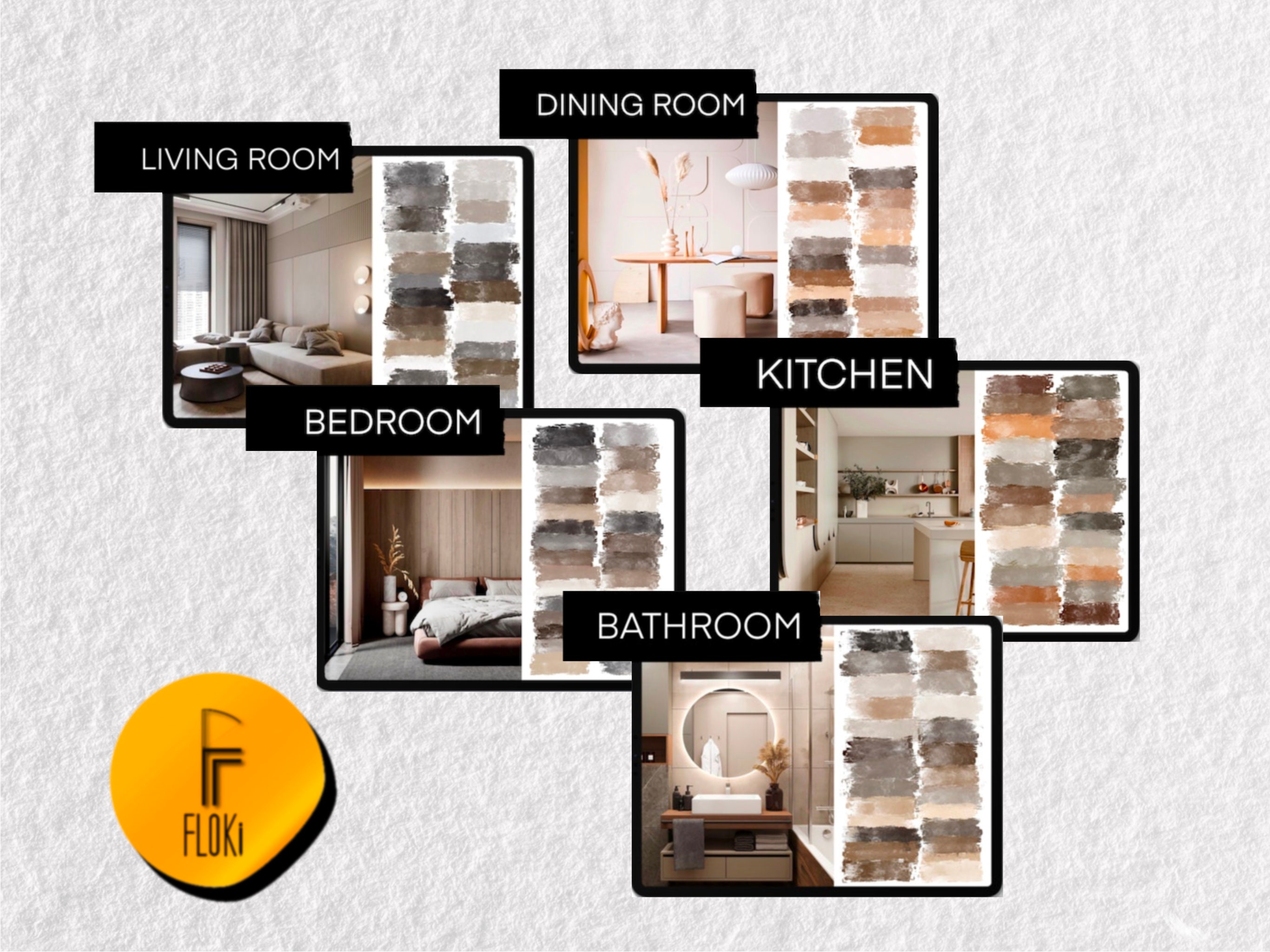 Neutral, Monochromatic & Achromatic Color Palettes Bundle 3 for ...