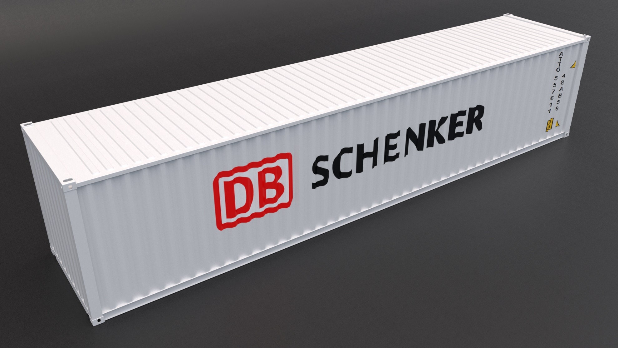 Db Schenker Container 3d Model DAE FBX OBJ Digital Download Container ...