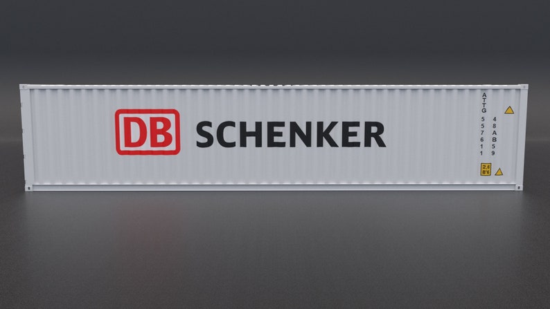Db Schenker Container 3d Model DAE FBX OBJ Digital Download Container ...