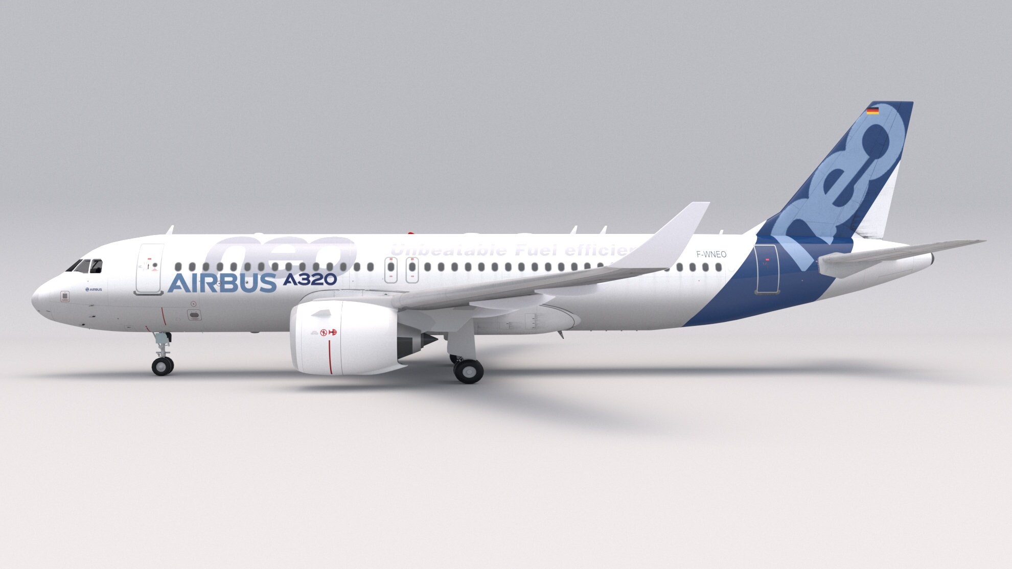 Airbus A320neo 3d Model DAE FBX OBJ Digital Download Airplane, Jet ...