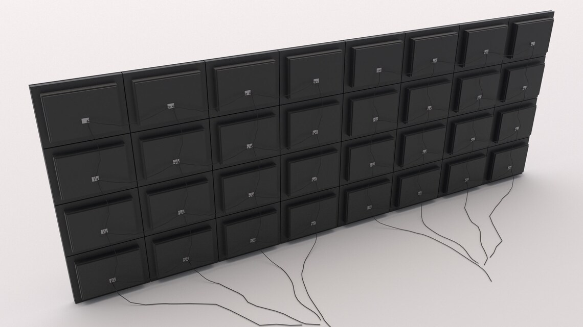 Led Screen Panel Video Wall 3d Model DAE FBX OBJ Display, Tv, Studio ...