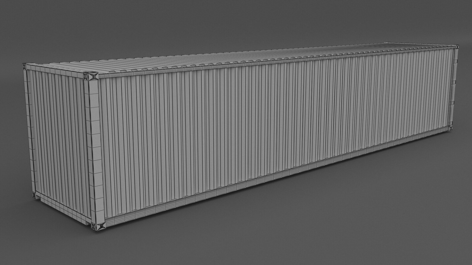 Evergreen Shipping Container 3d Model DAE FBX OBJ Industrial, Cargo, 40 ...