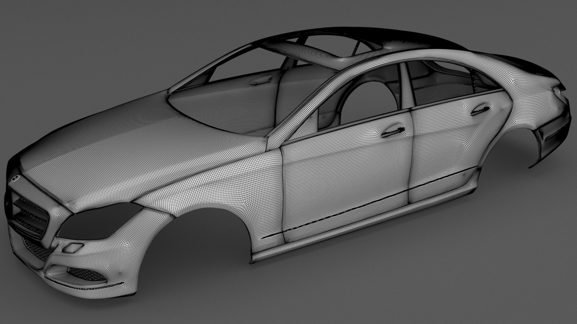 Clean Scan Mercedes-benz CLS Scanned 3d Model STL Audi, Vehicle, Car ...