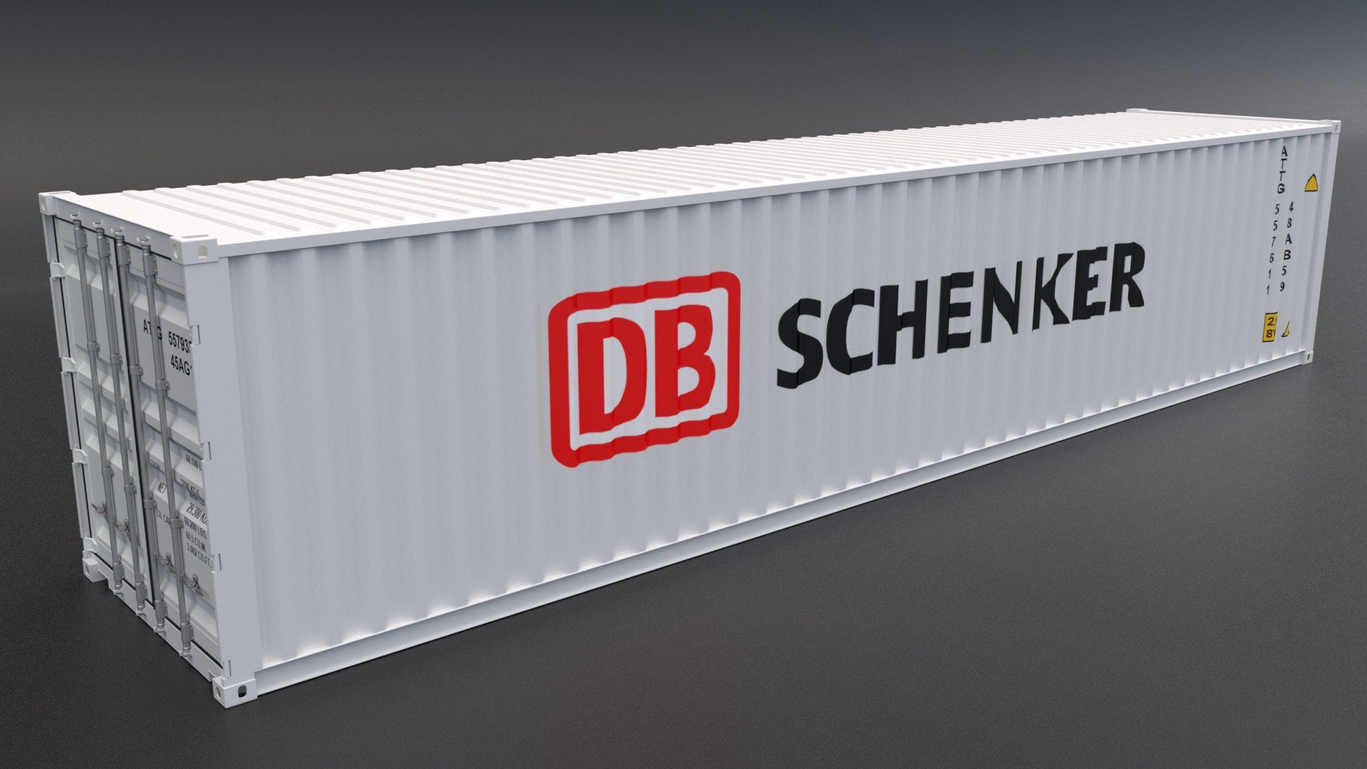 Db Schenker Container 3d Model DAE FBX OBJ Digital Download Container ...