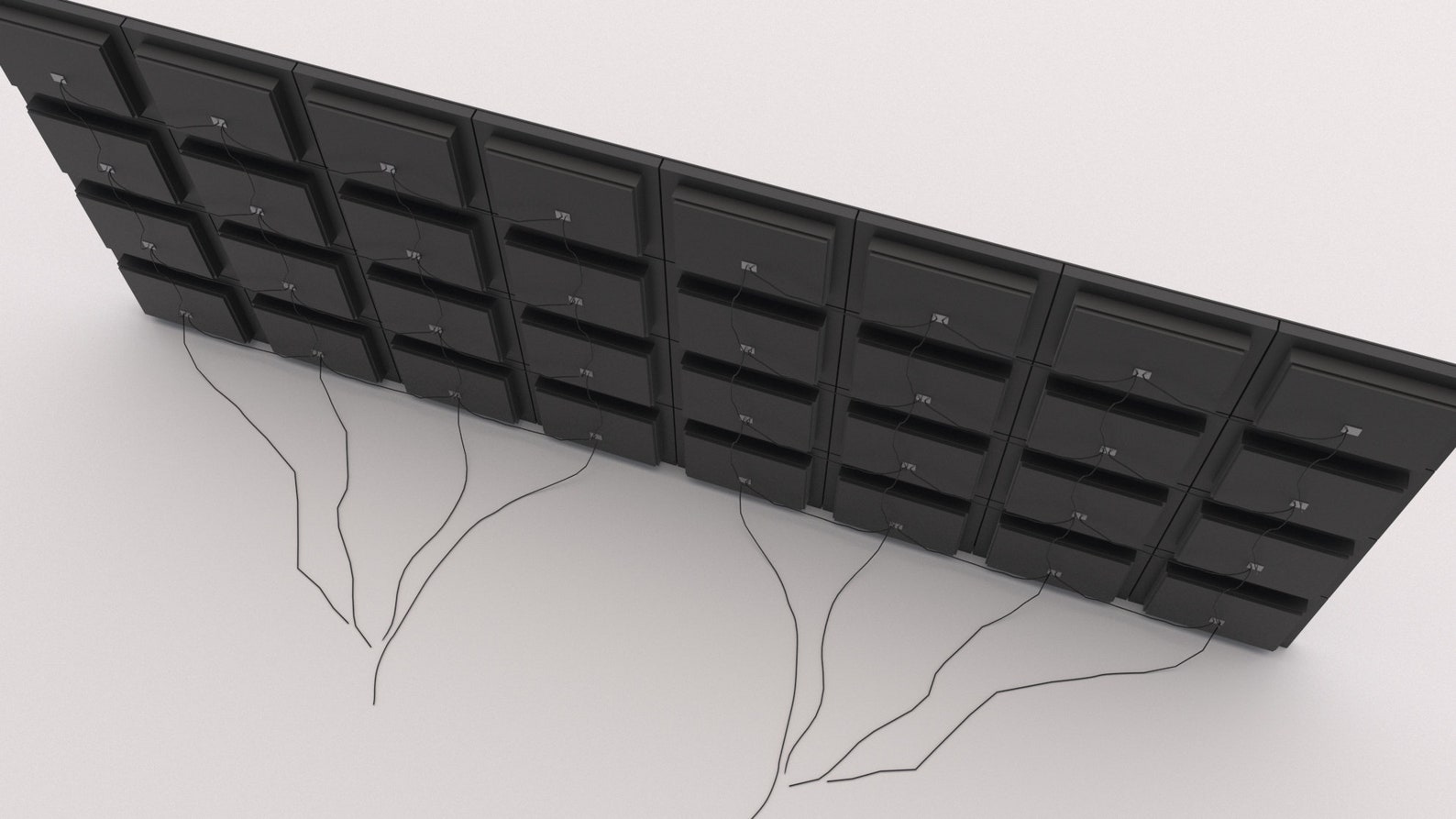 Led Screen Panel Video Wall 3d Model DAE FBX OBJ Display, Tv, Studio ...