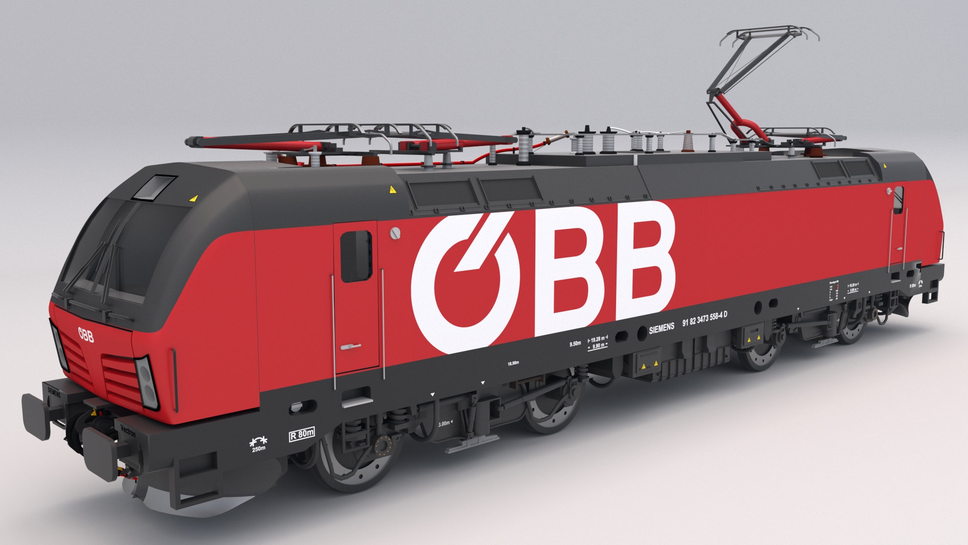 Siemens Vectron Obb 3d Model DAE FBX OBJ Digital Download Locomotive ...