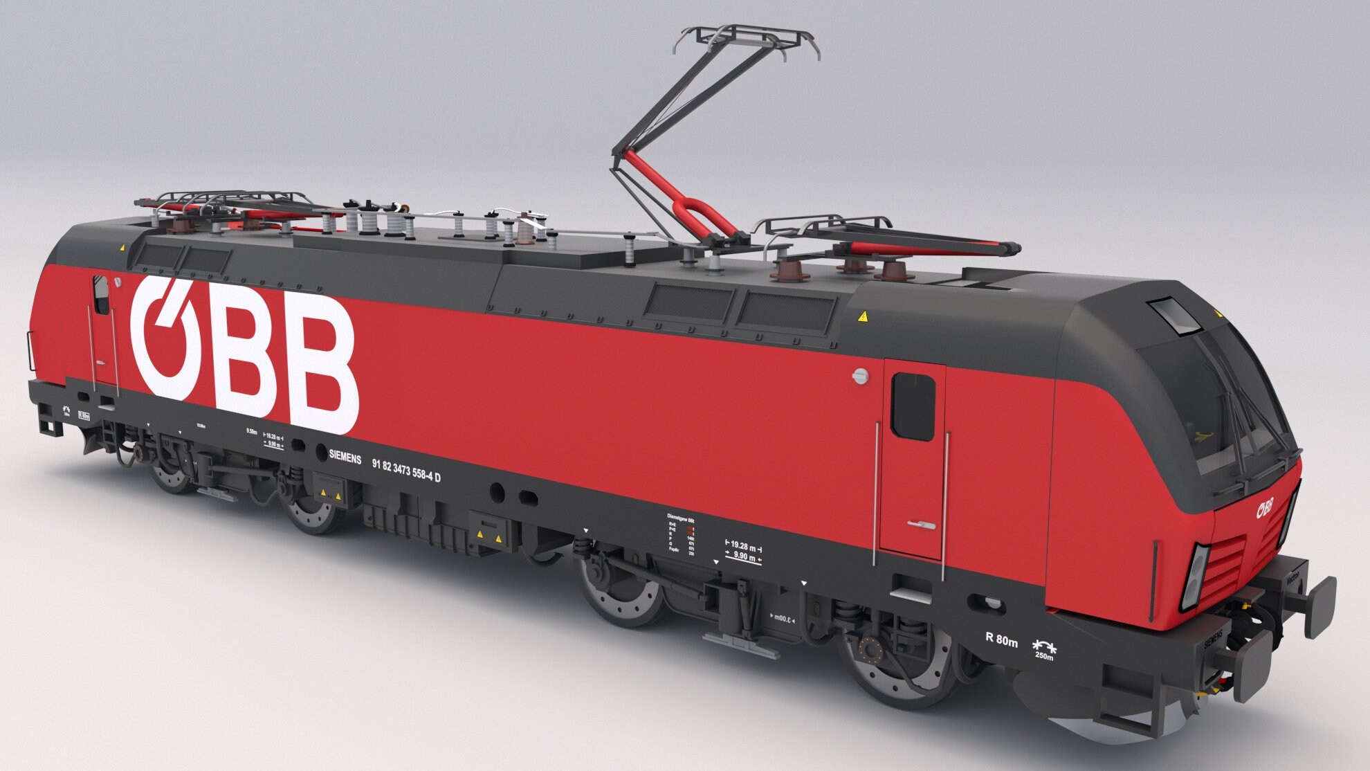 Siemens Vectron Obb 3d Model DAE FBX OBJ Digital Download Locomotive ...