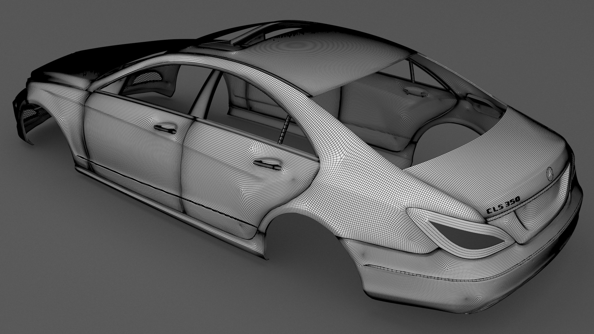 Clean Scan Mercedes-benz CLS Scanned 3d Model STL Audi, Vehicle, Car ...