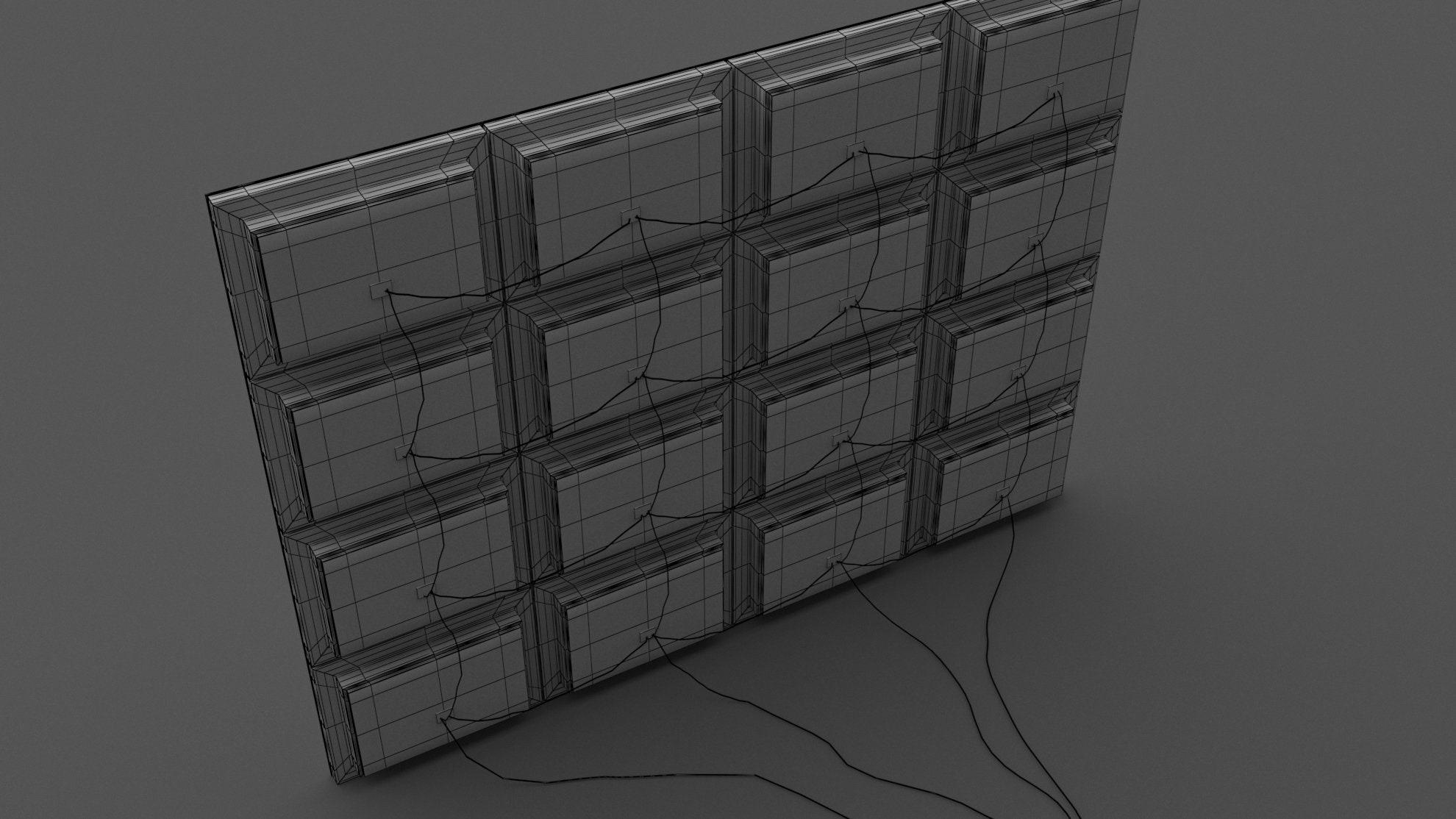 Led Screen Panel Video Wall 3d Model DAE FBX OBJ Display, Tv, Studio ...