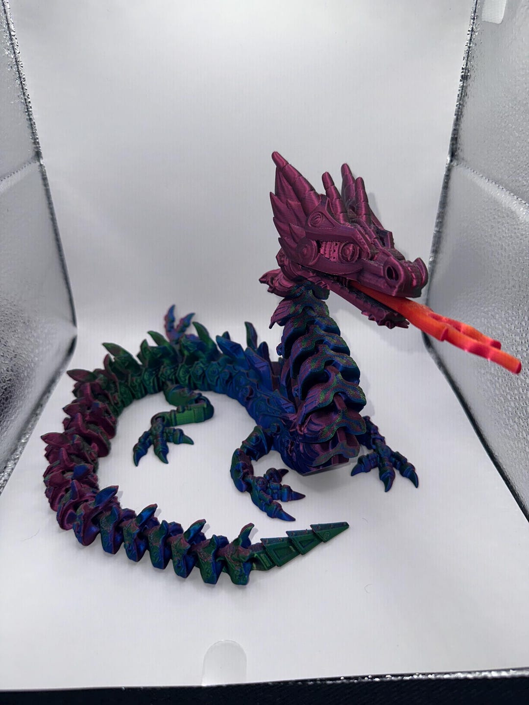 Rare Mechanical Dragon in Unique Tri-color Filament. Designed by Flexi ...
