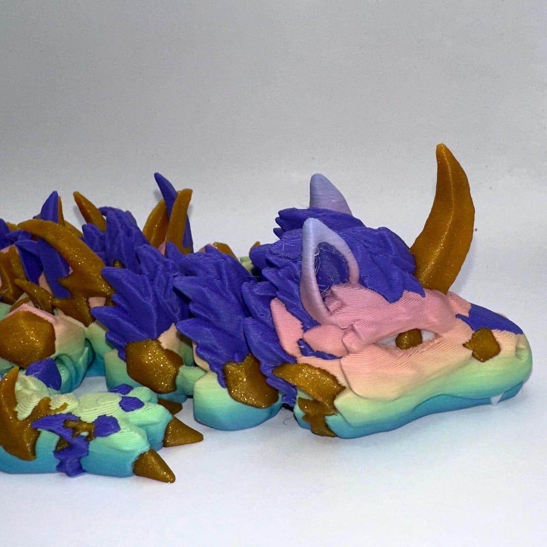 Cinderwing3d Unicorn Dragon: 20" 3D Printed, Hand Painted - Etsy