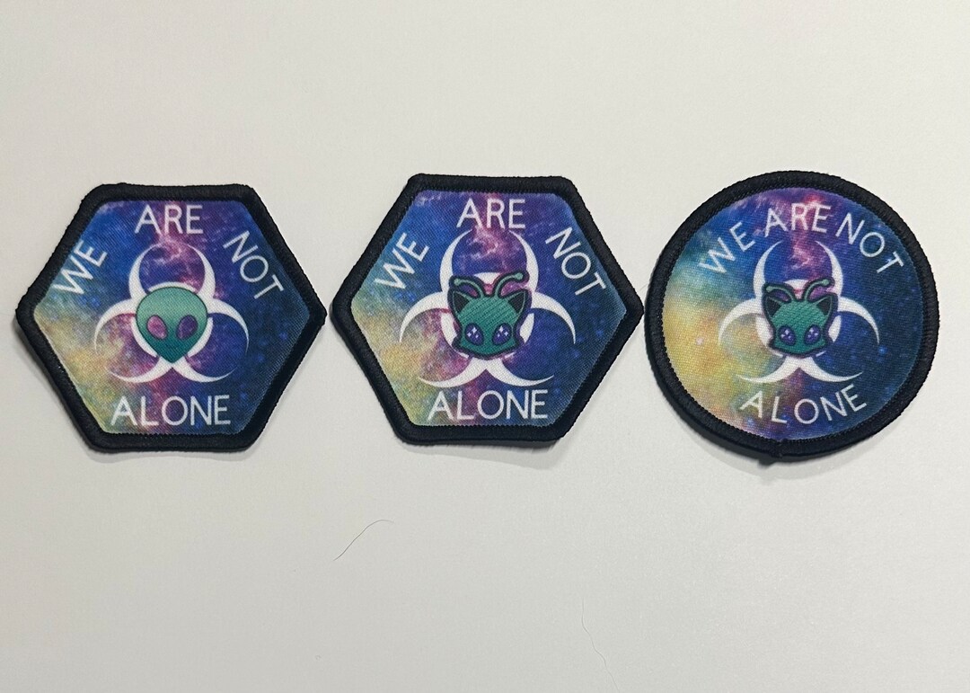 2 Inch Sci-fi Morale Patch. Alien,alien Kitty we Are Not Alone - Etsy
