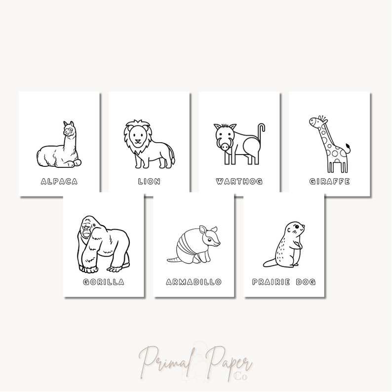 Zoo Animal Coloring Pages, Preschool Coloring Pages, Animal Coloring ...