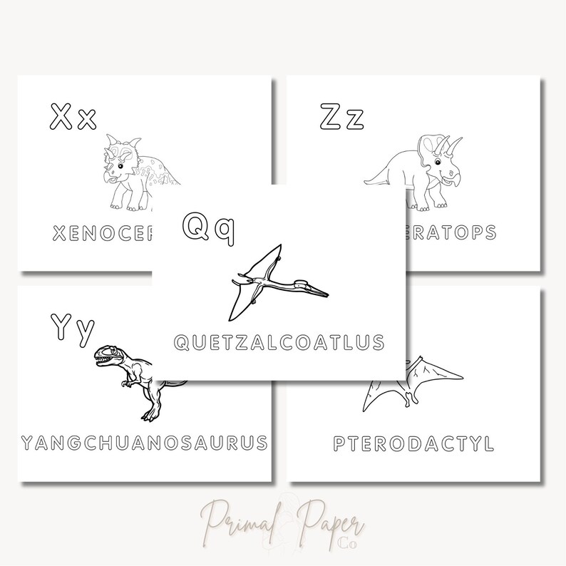 A-Z Dinosaur Coloring Pages, Alphabet Dinosaur Coloring Pages ...