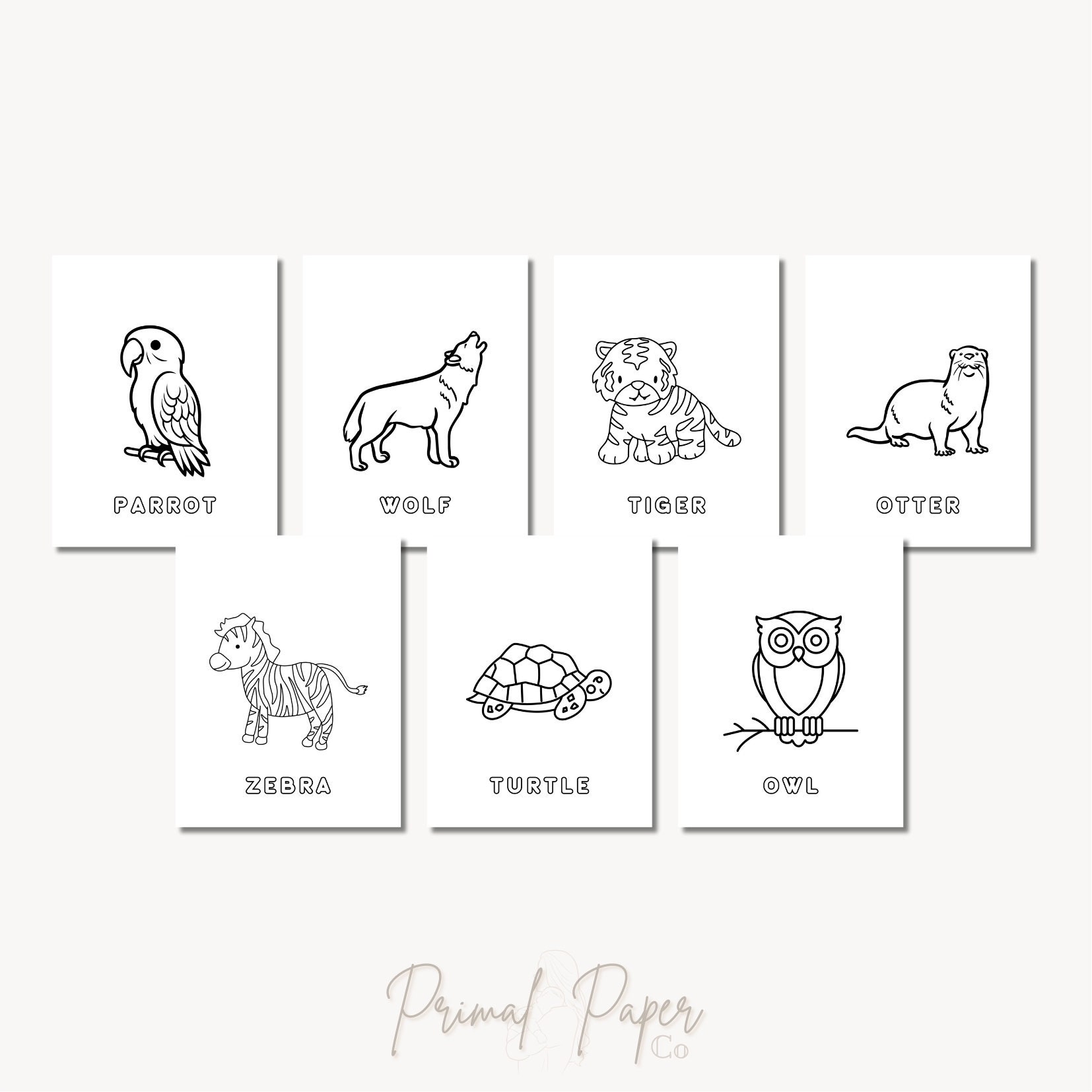 Zoo Animal Coloring Pages, Preschool Coloring Pages, Animal Coloring ...