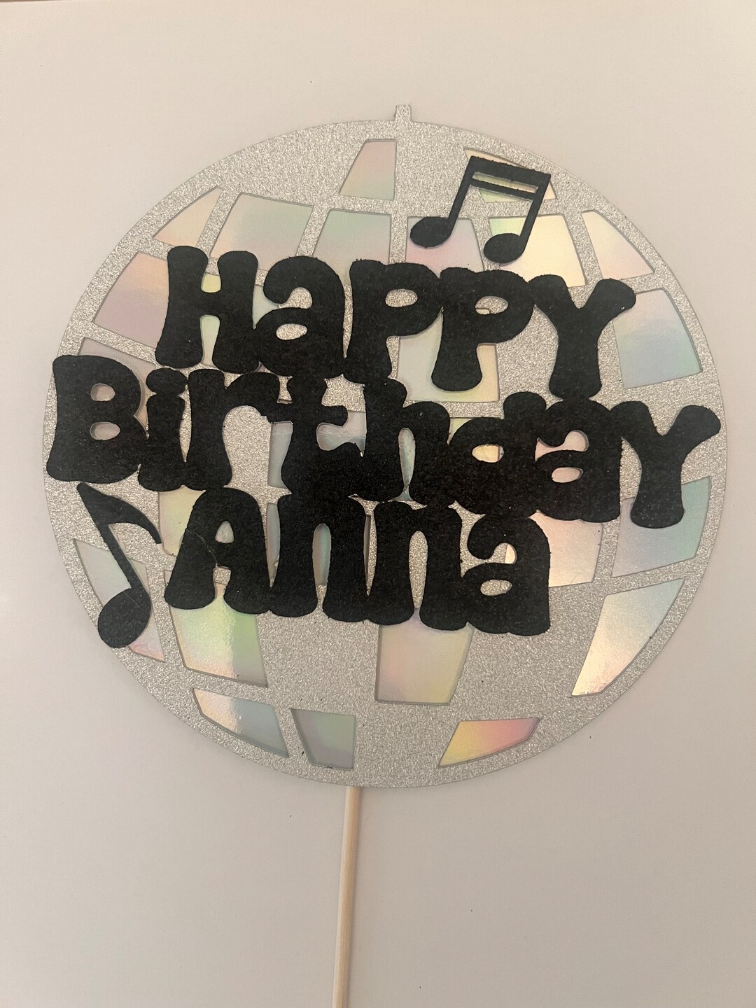 Disco Theme Cake Topper - Etsy