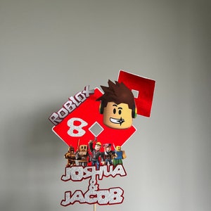 Roblox Themed Cake Topper With Name and Age - Etsy UK