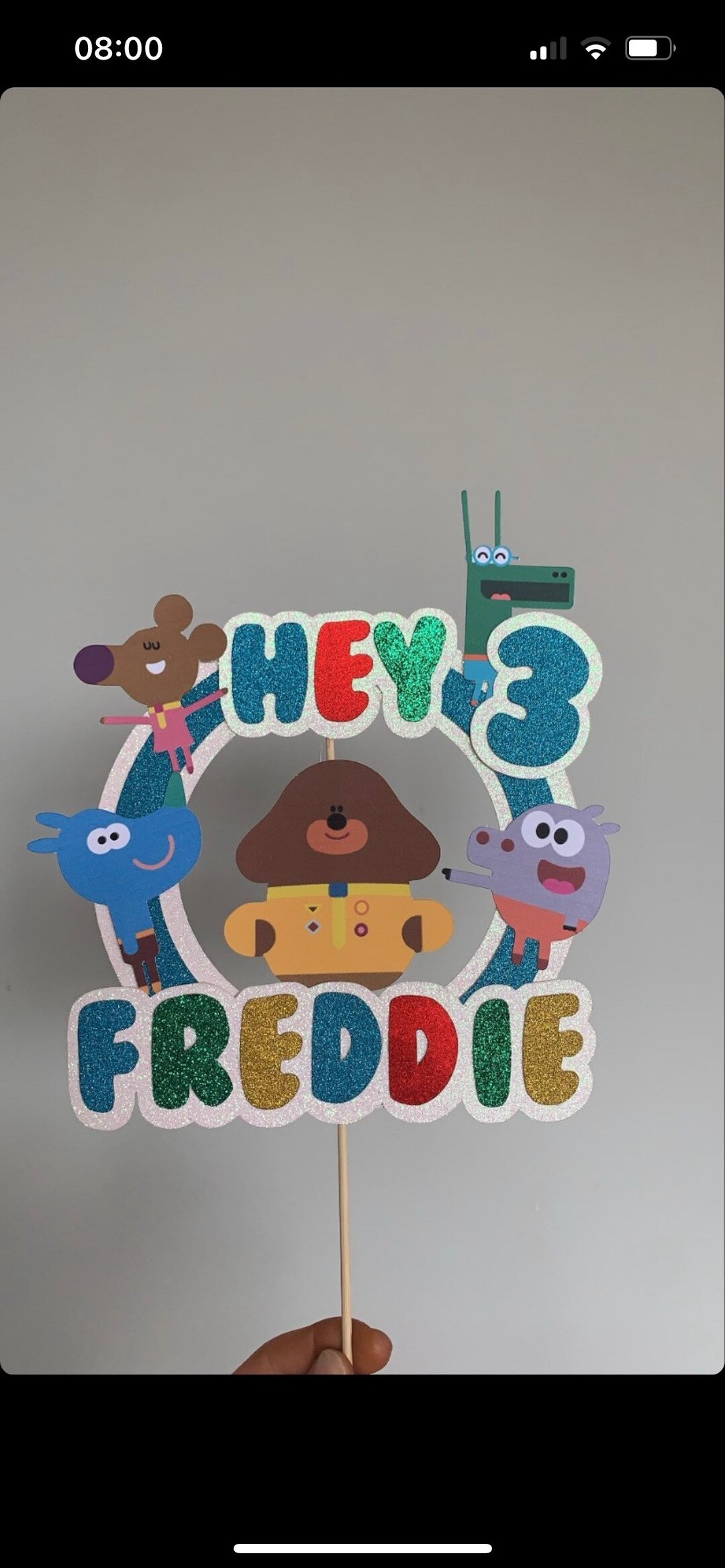 Hey Duggee Cake Topper With Name and Age - Etsy UK