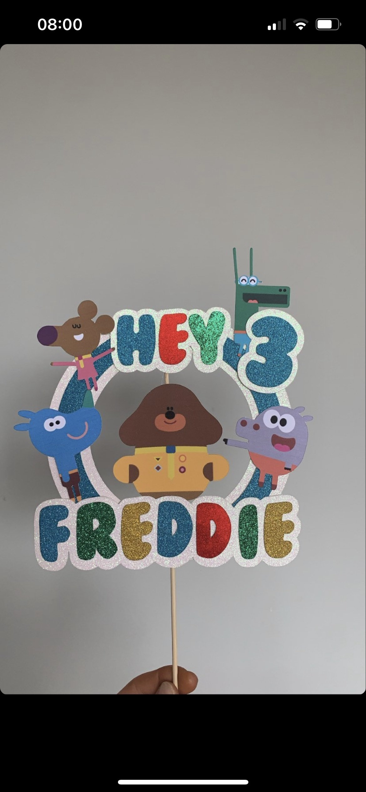 Hey Duggee Cake Topper With Name and Age - Etsy UK
