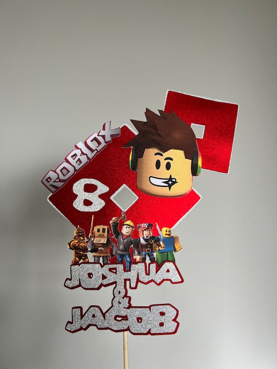 Roblox Themed Cake Topper With Name and Age - Etsy