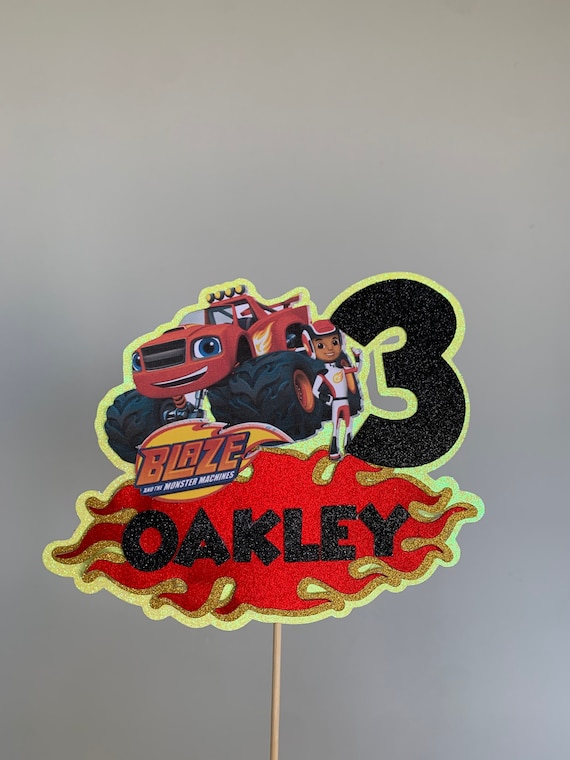 Blaze Monster Machine Cake Topper | Etsy